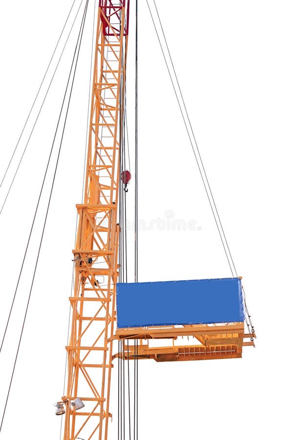 Crane with blank banner stock photo. Image of design - 25681508