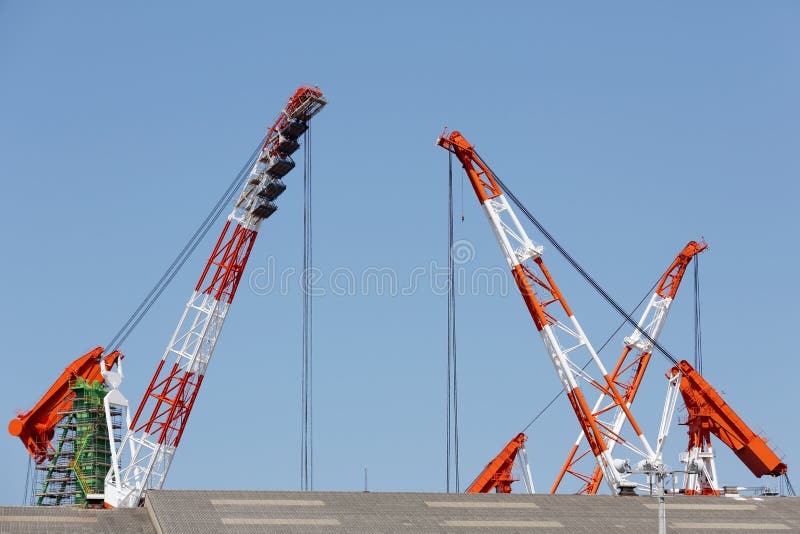 Crane boom stock image. Image of engineering, lift, equipment - 59334151