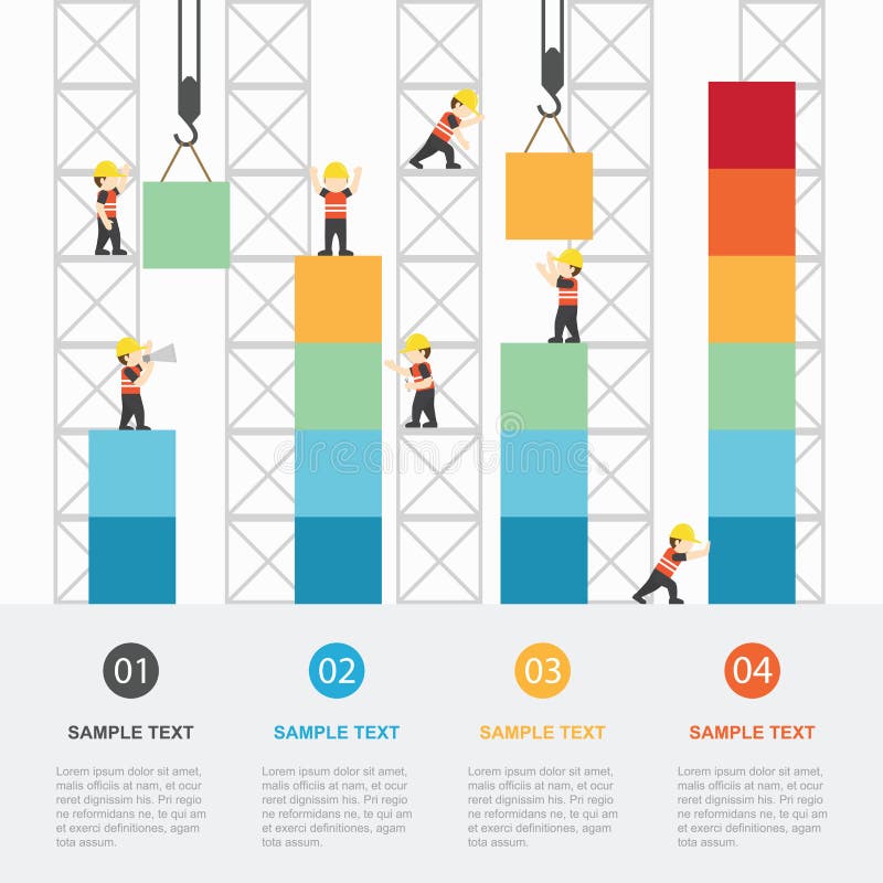 Crane and building block. stock vector. Illustration of block - 89179408