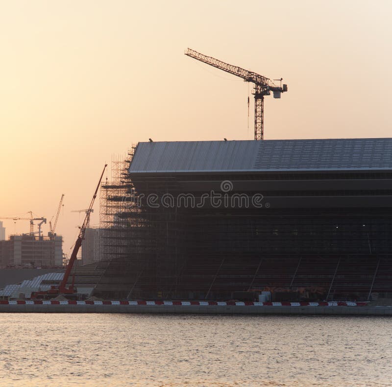 Crane for Building Construction Stock Photo - Image of modern ...