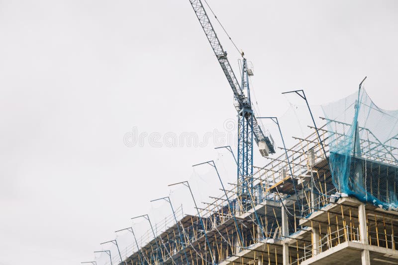 Crane Building Construction. High Quality Photo Stock Photo - Image of ...