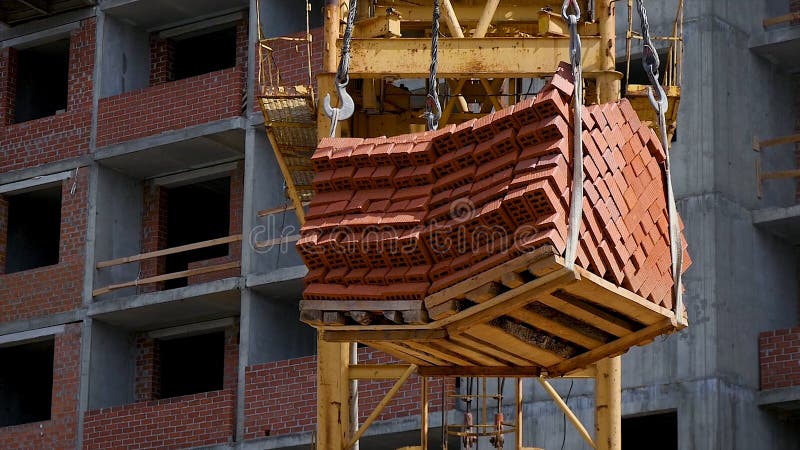 Load Hanging on Boom of Crane Stock Photo - Image of hanging ...