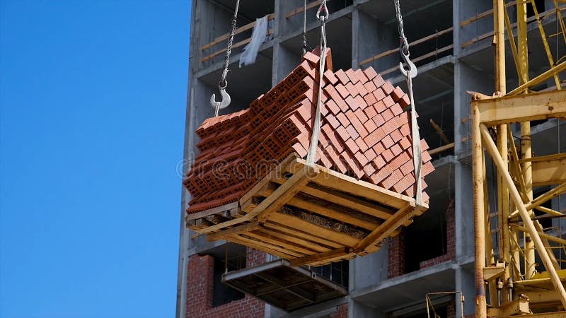Load Hanging on Boom of Crane Stock Photo - Image of hanging ...