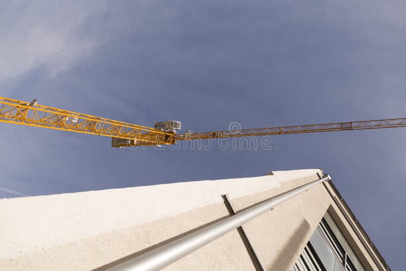 Crane and building stock photo. Image of house, cabin - 68929194