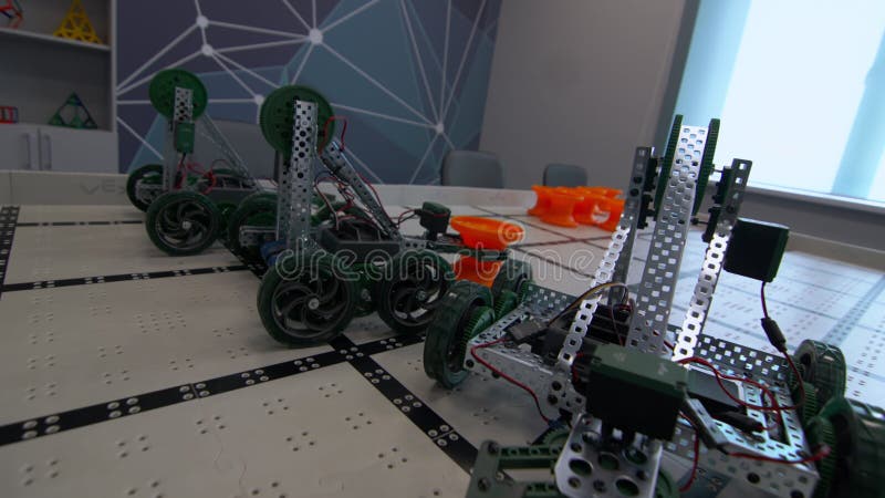 Crane Constructed from Kit Components during Computer Science Lesson ...