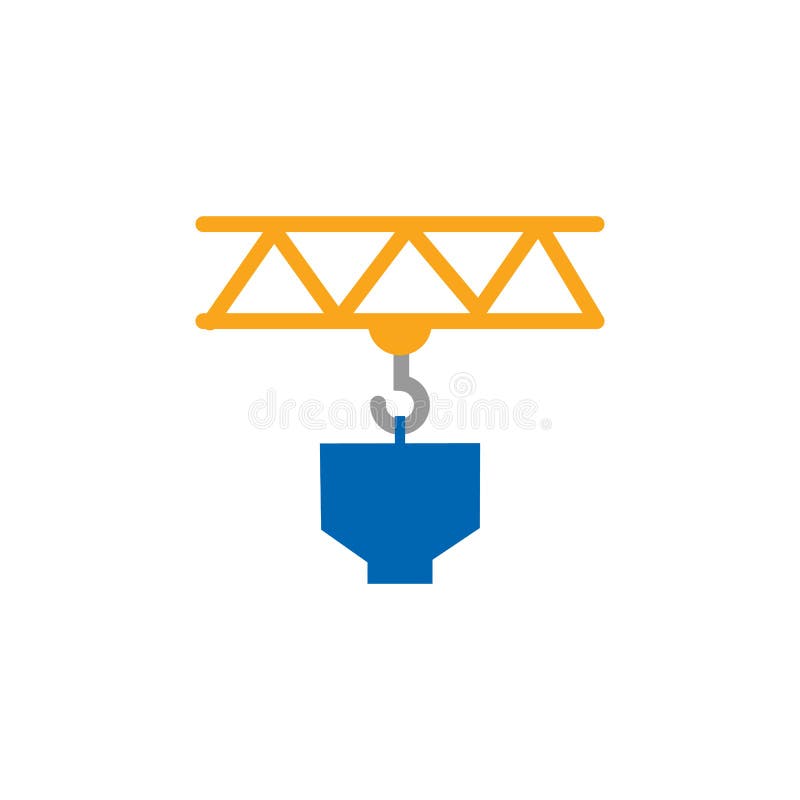 Crane Construction Logo Icon Design Stock Vector - Illustration of hook ...
