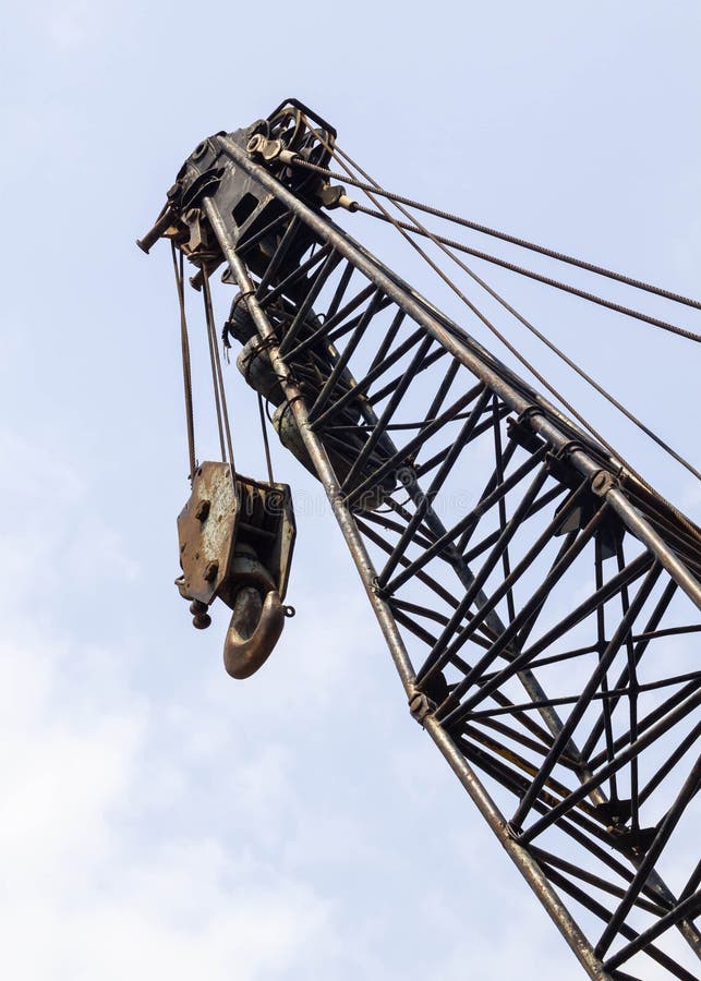 Crane construction mechine stock image. Image of lifting - 72532275