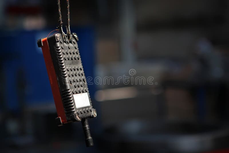 A Crane Control Panel at the Factory for Moving and Carrying Heavy ...