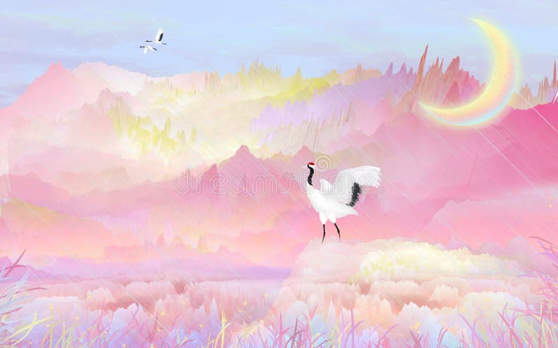 7+ Moonlight crane Free Stock Photos - StockFreeImages