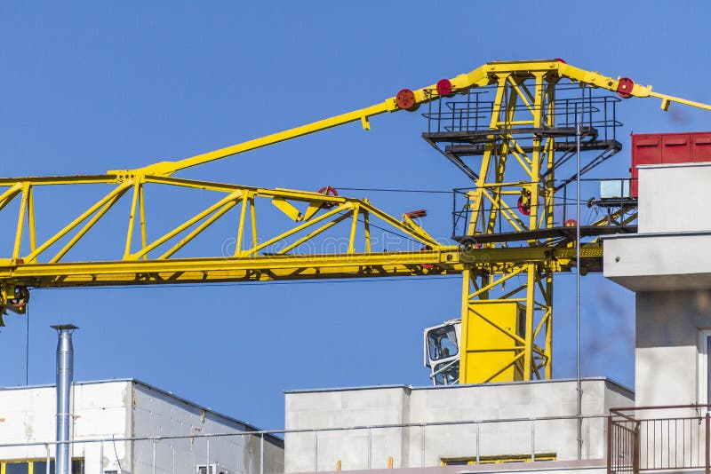 Crane detail stock photo. Image of site, iron, building - 37647606