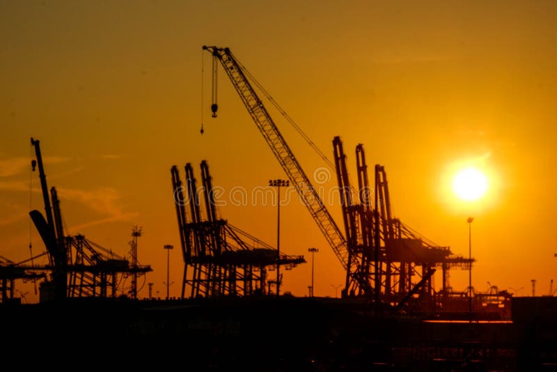 The Crane and the Evening Shadow in the Boat Challenge Stock Image ...