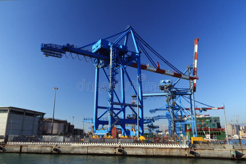 Port Crane stock image. Image of import, embarkment, customs - 6794463