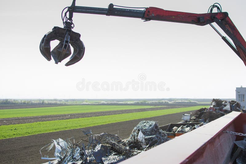 Metal scrap stock photo. Image of dump, industry, obsolete - 298147312