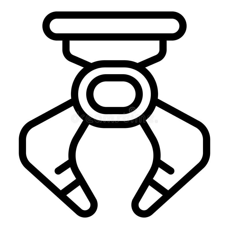 Crane Handle Icon Outline Vector. Tool Grabber Stock Illustration ...