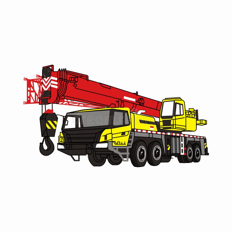 Crane Heavy Vehicle Automotive Industry Stock Illustration ...