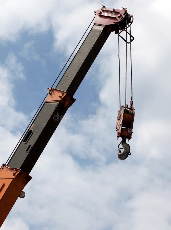 Crane hook stock photo. Image of push, steel, industry - 14518324