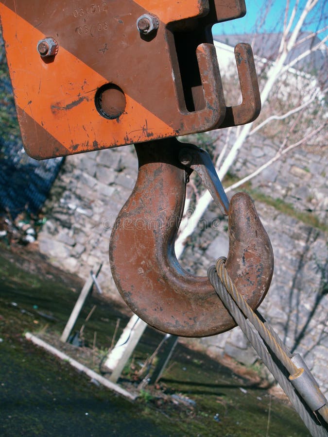 Crane hook stock photo. Image of rusty, hook, transportation - 1853566