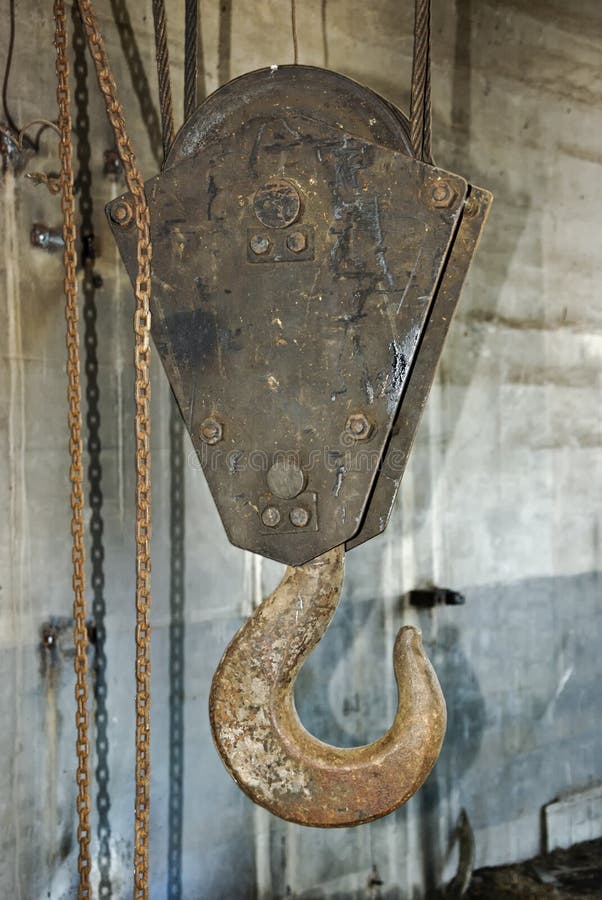 Crane hook stock image. Image of engineering, doors, interior - 24462585