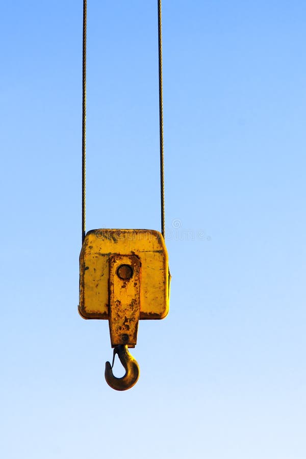 Crane Hook stock photo. Image of cargo, iron, hanging - 8376850