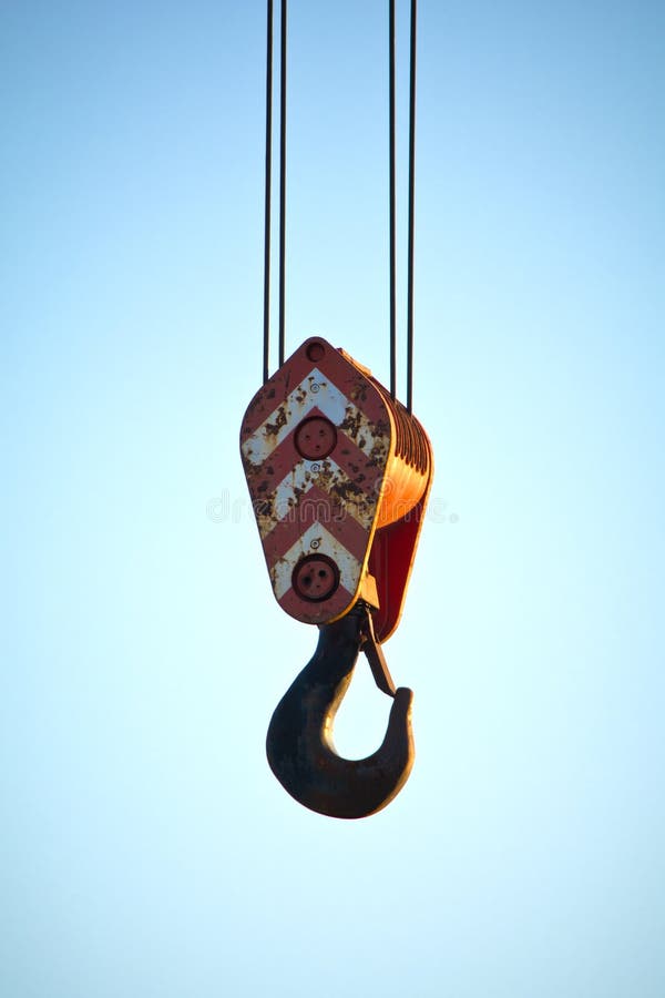 Crane hook stock image. Image of logistics, hydravlics - 46499703