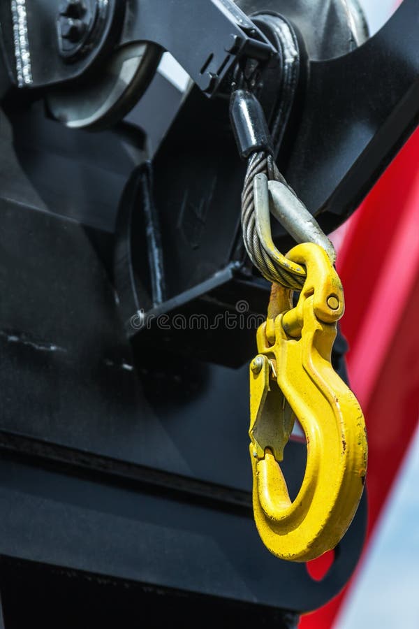 The crane hook hanging stock image. Image of iron, building - 99222775