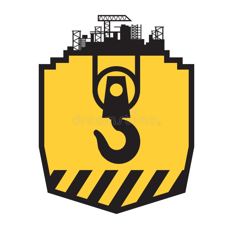 Crane hook icon stock vector. Illustration of communication - 121319110