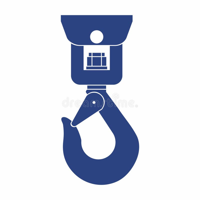 Crane Hook Icon, Industrial Hook - Construction Crane Hook. Vector ... Crane Hook Icon, Industrial Hook - Construction Crane Hook. Vector ...