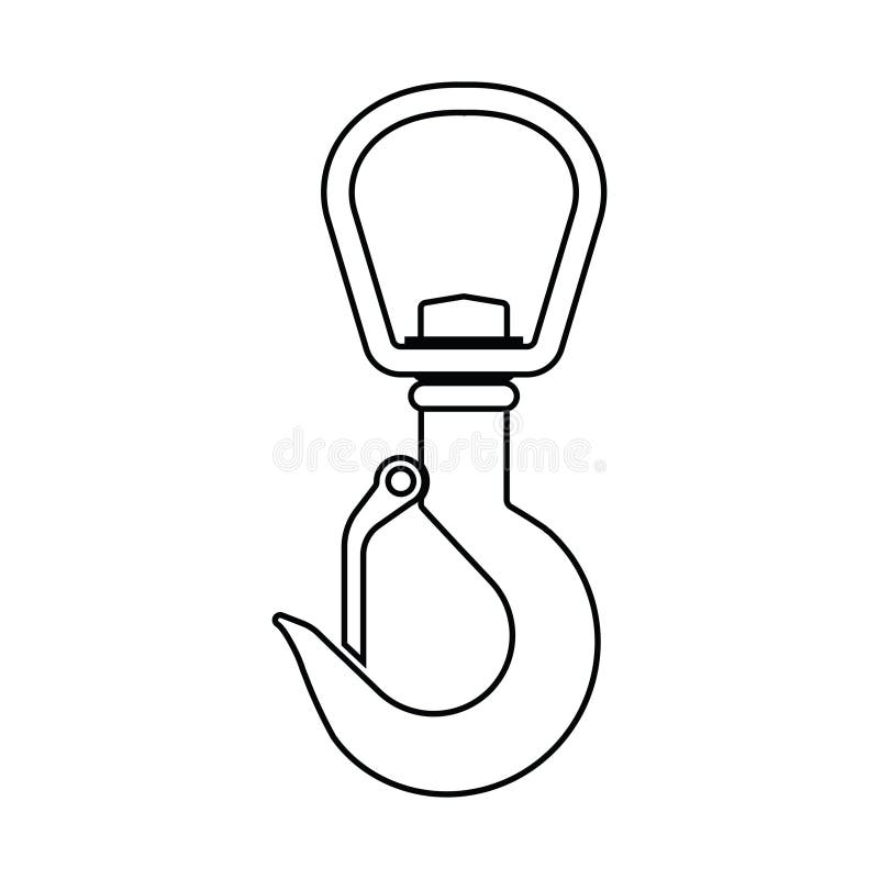 Crane hook icon stock vector. Illustration of equipment - 310810241