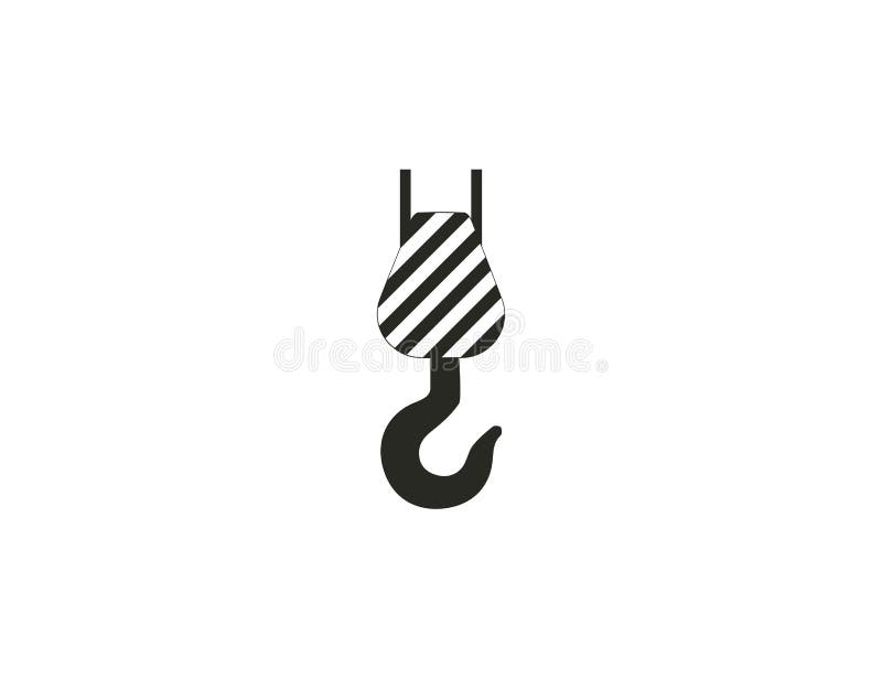 Crane, Hook, Industrial, Lift Icon. Vector Illustration. Stock Vector ...