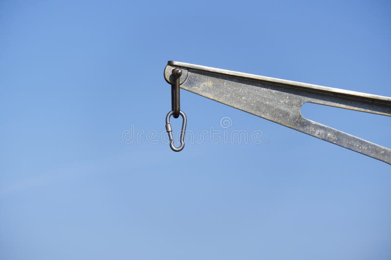 Crane Hook for Lifting Loop Close Up at Shipbuilding Yard Stock Image ...