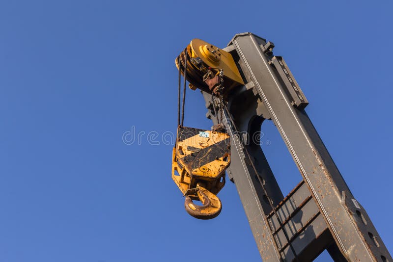 Crane Hook Rigging Industrial Machine Stock Photo - Image of crane ...