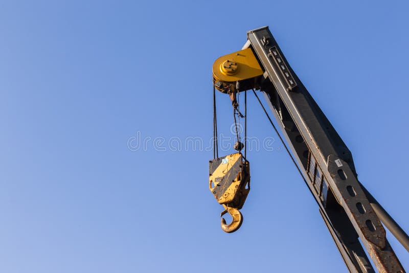 Crane Hook Rigging Industrial Machine Stock Photo - Image of machine ...