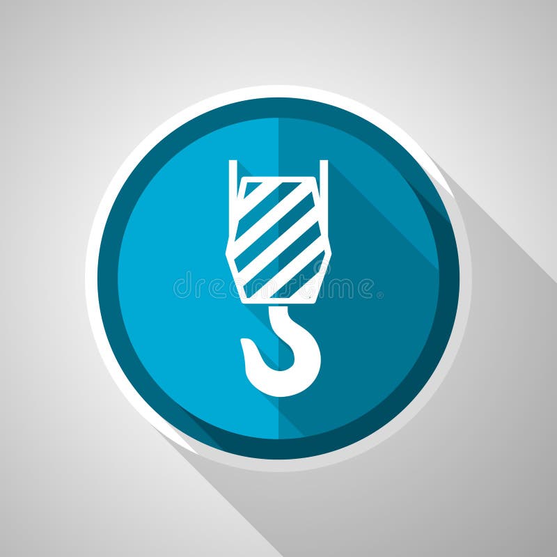 Crane Hook Concept Vector Icon Set, Flat Design Industrial Pointers ...