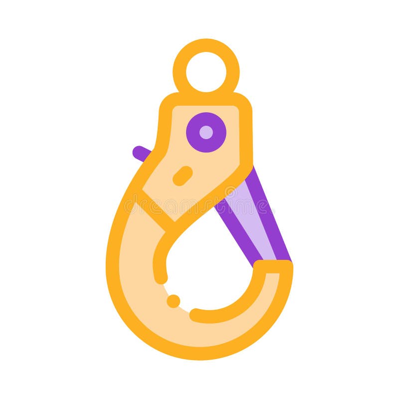 Crane Hook Tool Icon Vector Outline Illustration Stock Vector ...