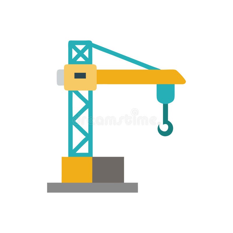 Crane Icon for Construction and Lifting Stock Illustration ...