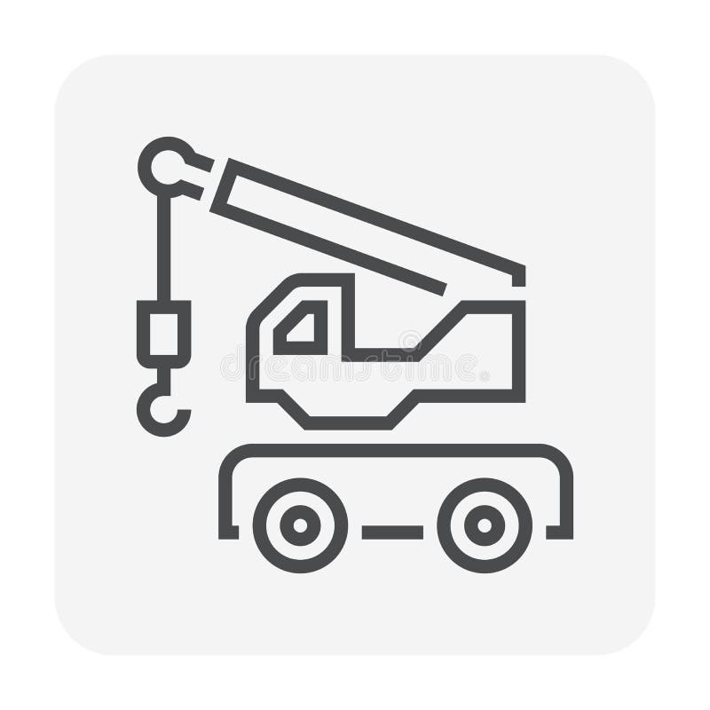 Crane icon black stock vector. Illustration of industry - 170164283