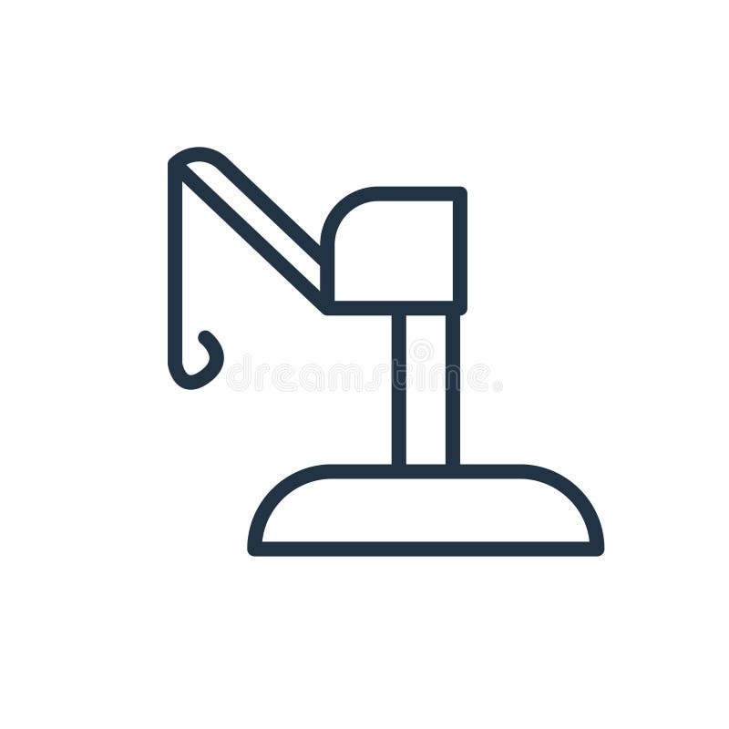 Crane Icon Vector Sign and Symbol Isolated on White Background, Crane ...