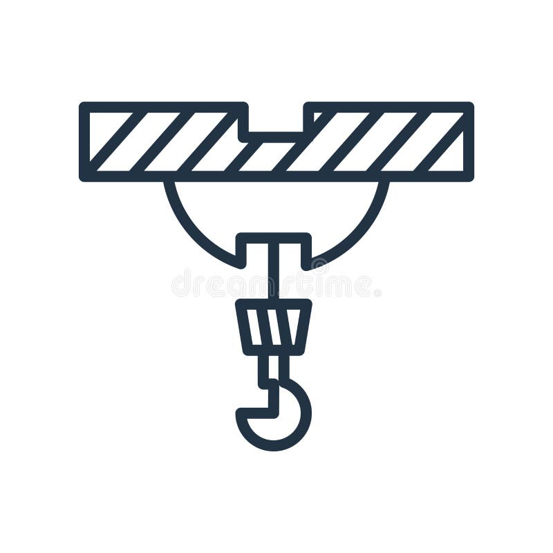 Crane Icon Vector Isolated on White Background, Crane Sign Stock Vector ...