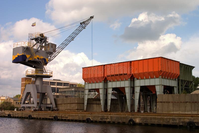 Crane landscape stock photo. Image of heavy, cable, metal - 1353358