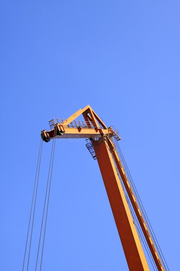 Crane lazy arm stock image. Image of crane, lazy, wire - 384142849