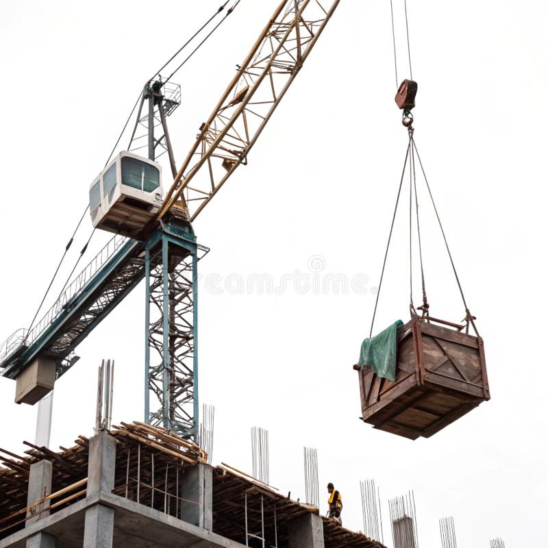 Crane Lifting White Background Stock Illustrations – 6,435 Crane ...