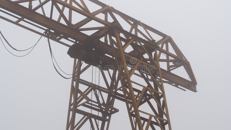 Crane for Lifting or Moving Objects Stock Image - Image of equipment ...