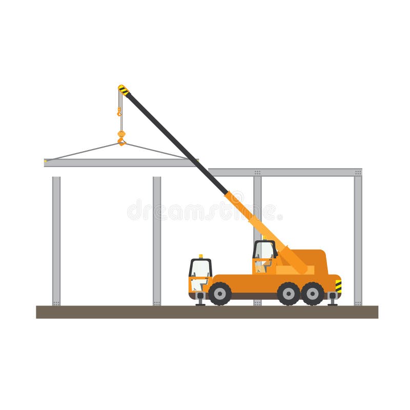 Crane stock vector. Illustration of hanging, metal, construction - 70086506