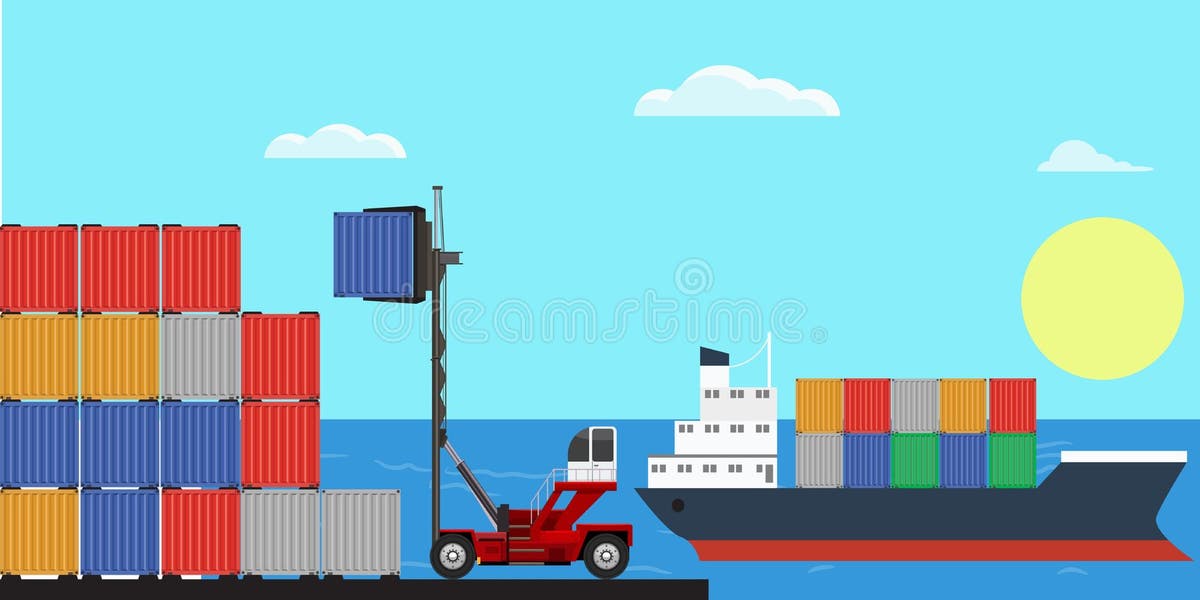 Trucking Yard Stock Illustrations – 391 Trucking Yard Stock ...