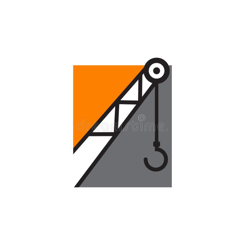 Crane Logo Symbol Design Template Stock Vector - Illustration of ...