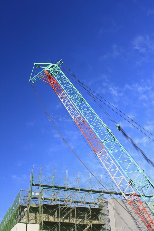 Crane (machine) stock photo. Image of skyscraper, outdoor - 23943046