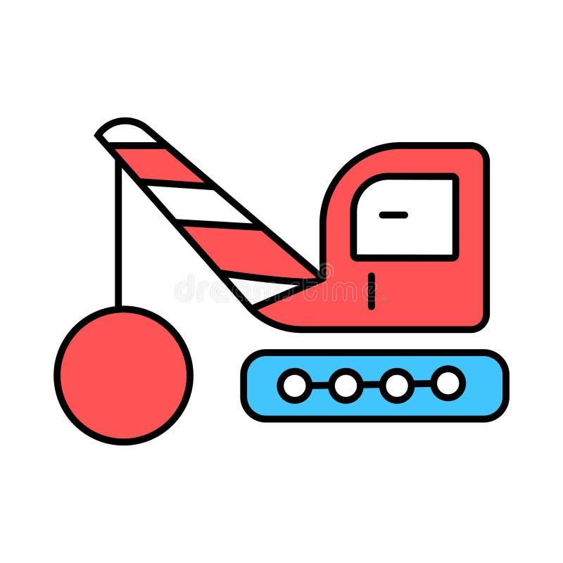 Crane Machine Icon- Vector Sign Symbol Crane Icon Stock Vector ...