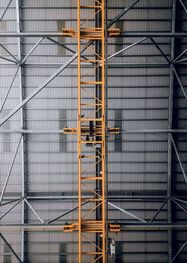 Crane Machine with Yellow Color Stock Photo - Image of machine, tall ...