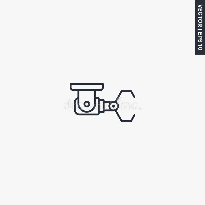 Crane Mechanical Claw Isolated on White Background Stock Illustration ... Crane Mechanical Claw Isolated on White Background Stock Illustration ...