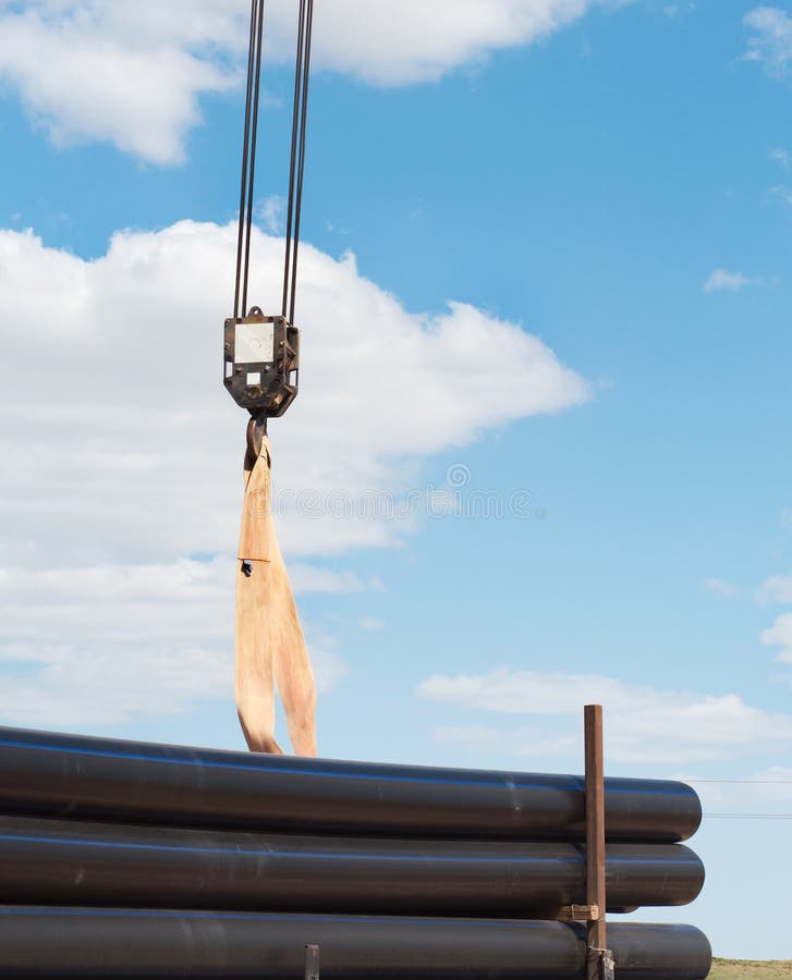 Crane mechanism in work. stock image. Image of machinery - 66464125